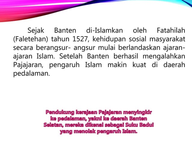 Sejarah kerajaan banten | PPTX