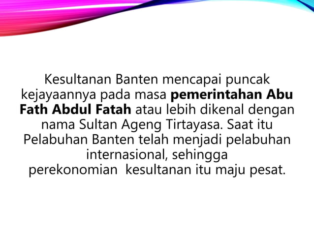 Sejarah kerajaan banten | PPTX