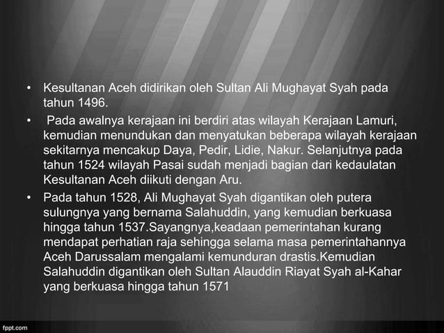 Sejarah Kerajaan Islam di Sumatra | PPTX