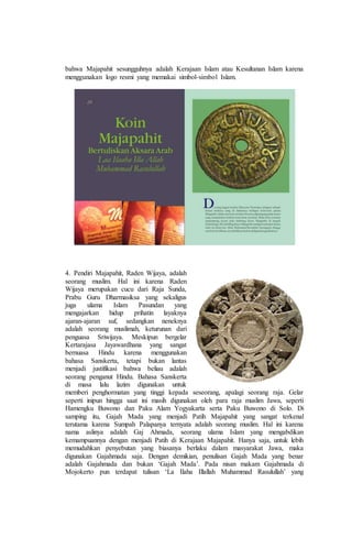 Sejarah kerajaan majapahit | DOCX