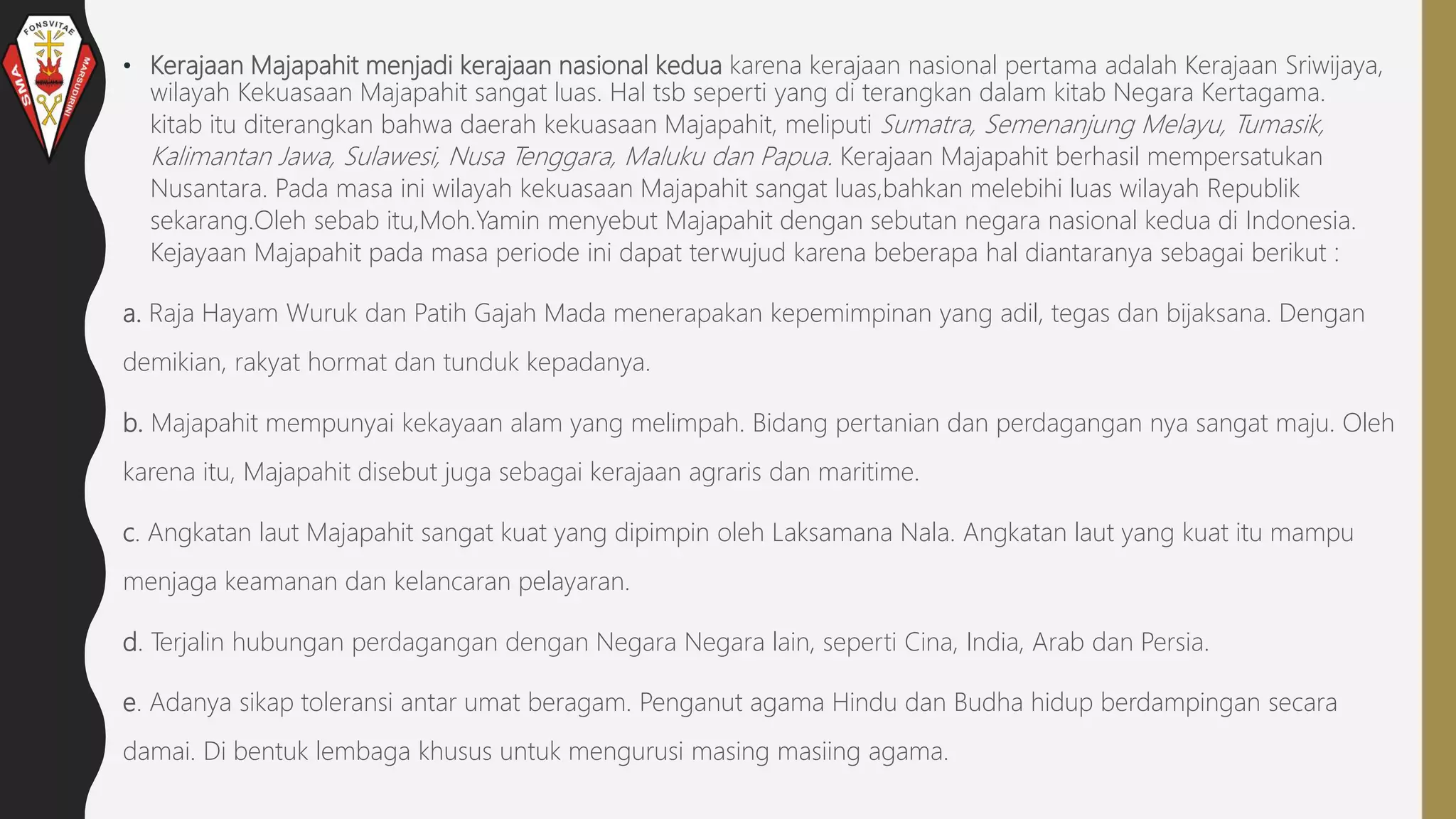Sejarah kerajaan majapahit , sejarah wajib kelas 10 | PPTX