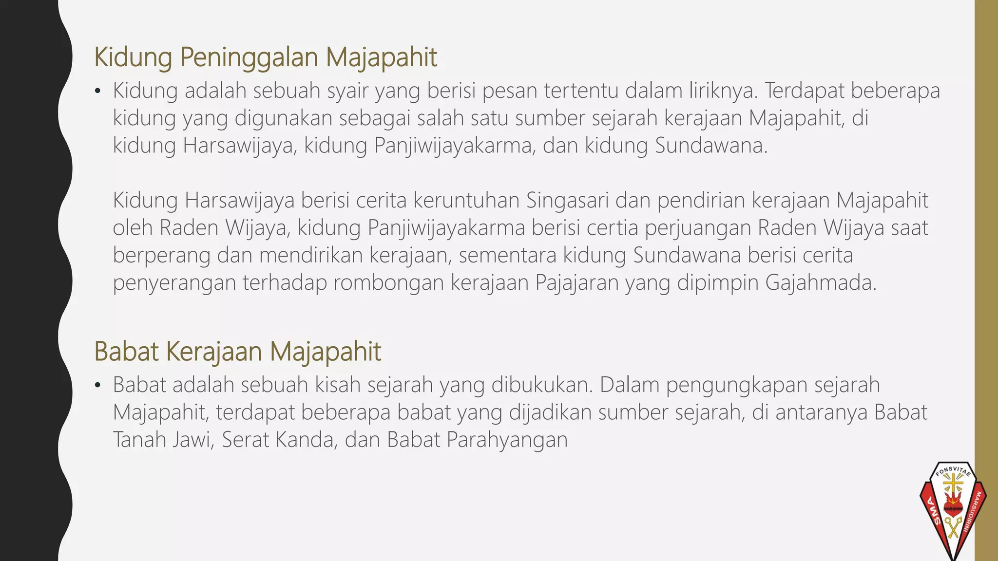 Sejarah kerajaan majapahit , sejarah wajib kelas 10 | PPTX