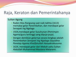 Sejarah Kerajaan Mataram Islam.pptx