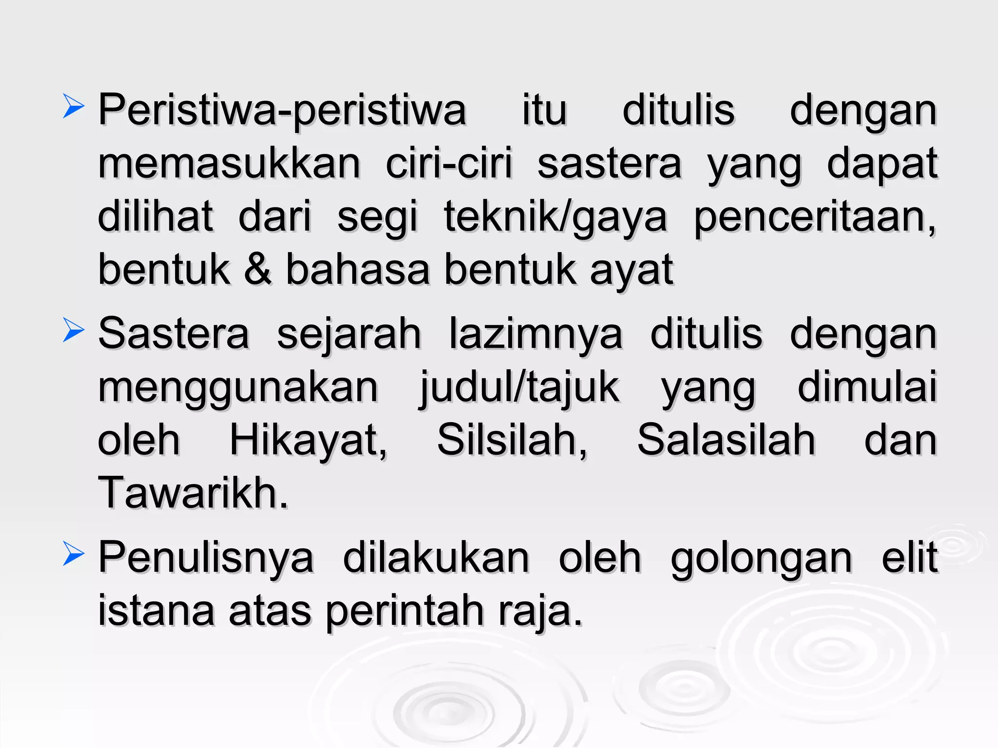 Sejarah kesusasteraan melayu tradisional | PPT