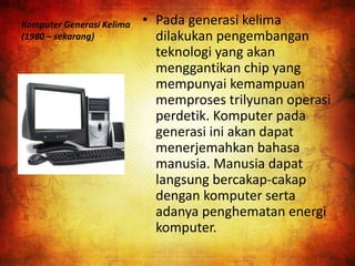 Sejarah komputer dan perkembanganya | PPTX