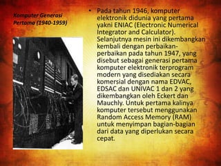 Sejarah komputer dan perkembanganya | PPTX