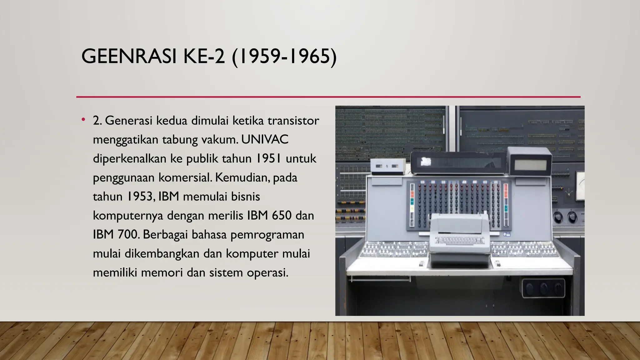 Sejarah perkembangan komputer generasi pertama kedua ketiga keempat dan ...