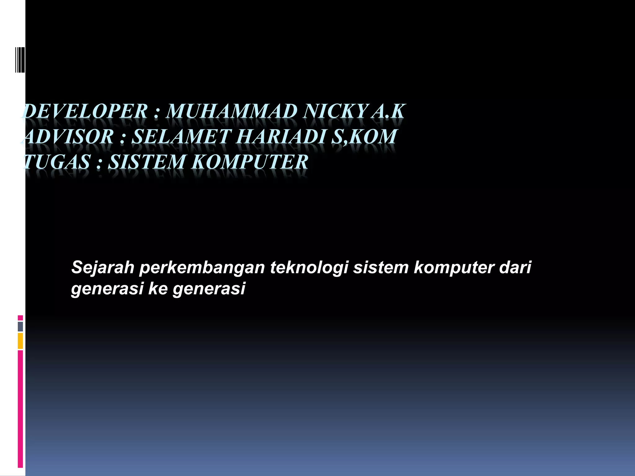 Sejarah komputer (nicky) | PPTX
