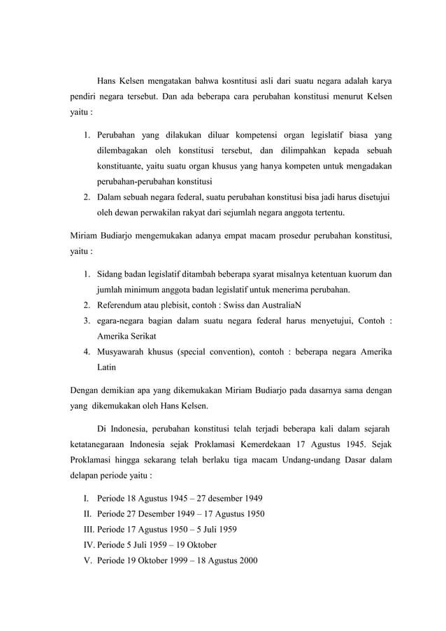 Sejarah konstitusi indonesia | PDF