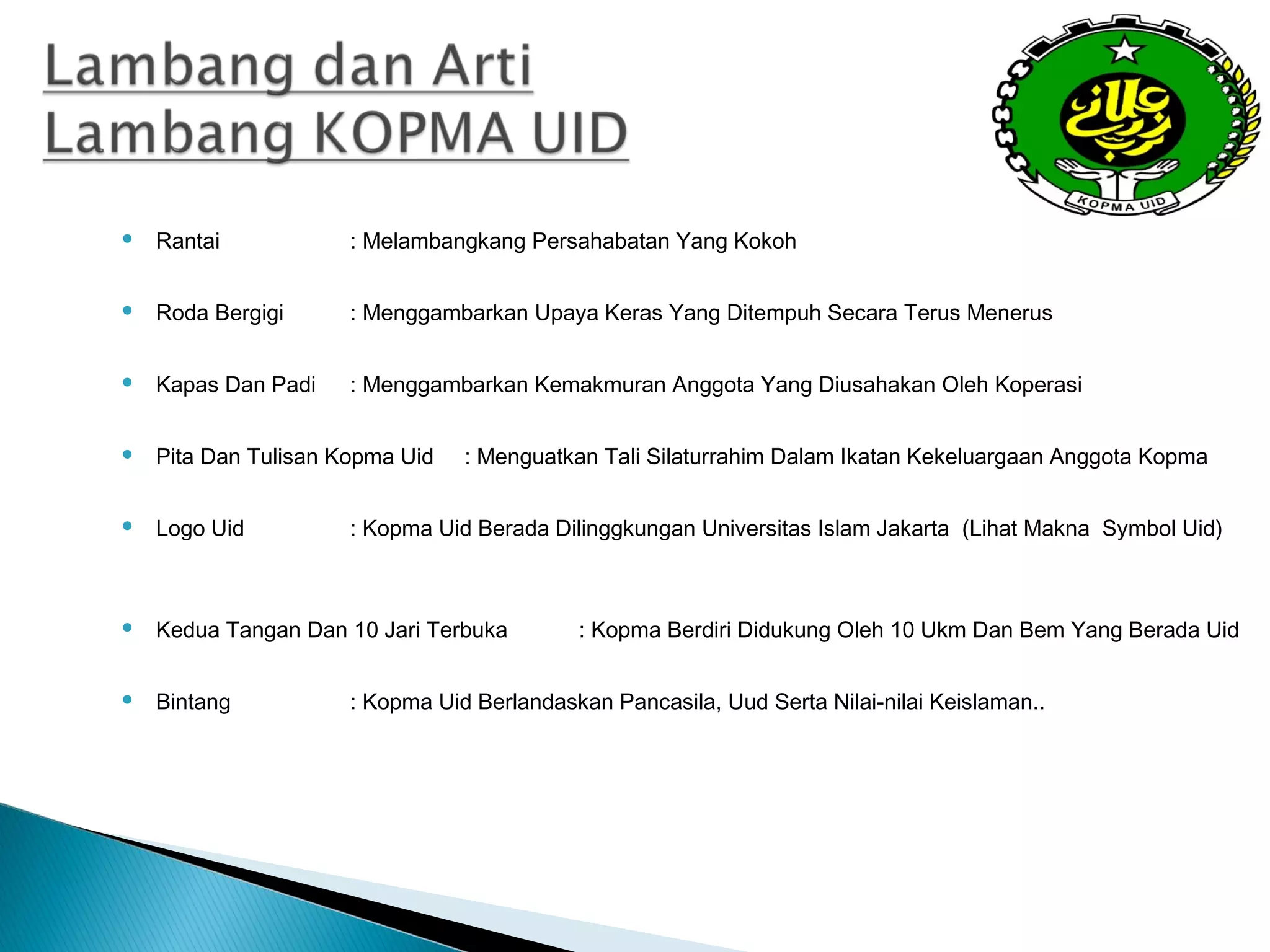 SEJARAH KOPERASI INDONESIA & KOPMA UIJ | PPT