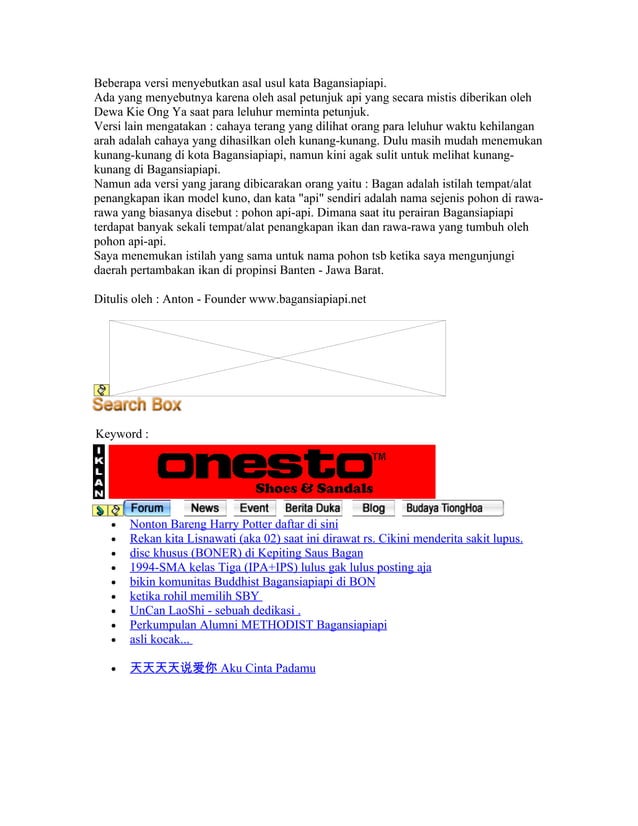 Sejarah kota bagansiapiapi | DOC