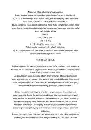 Sejarah lari pecut | PDF