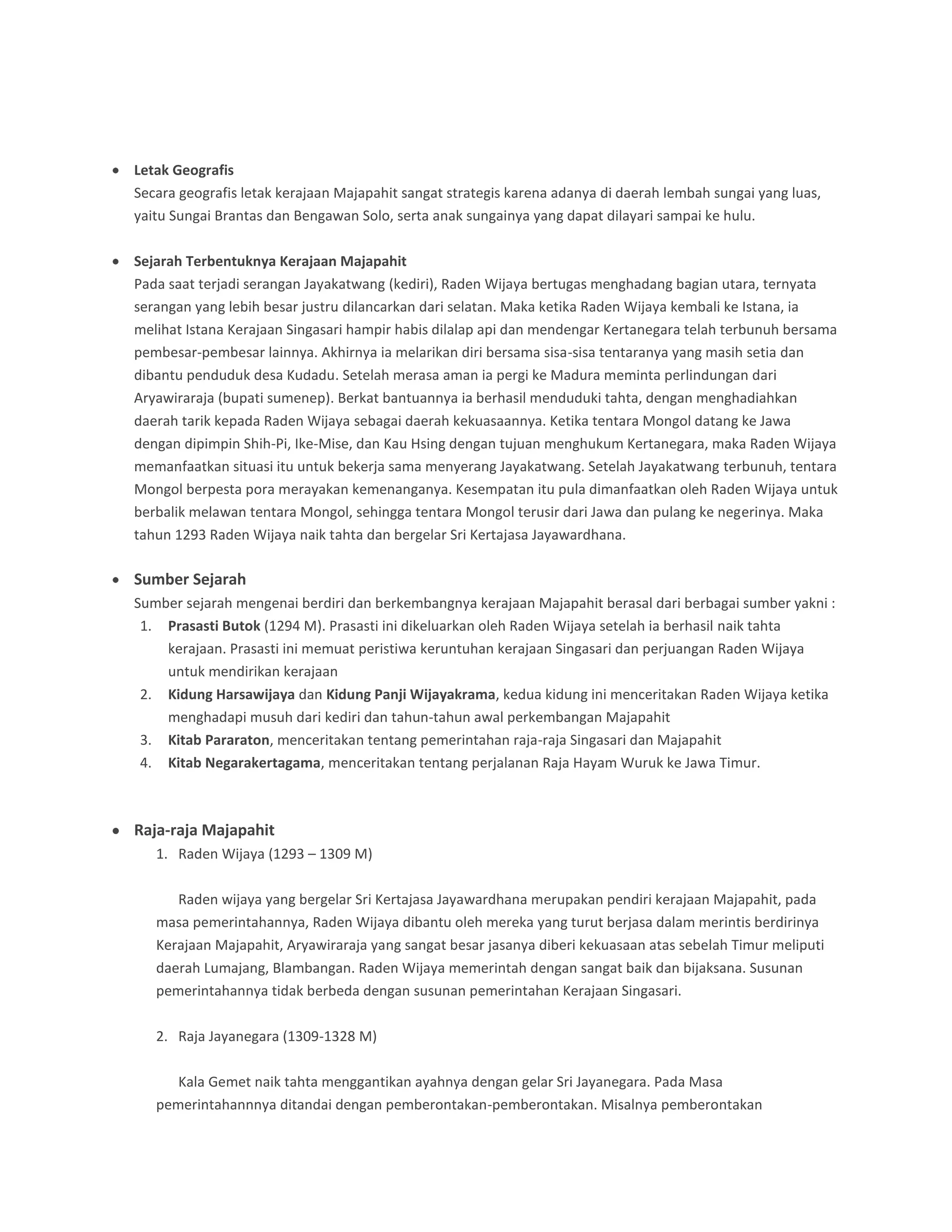 Sejarah lengkap kerajaan majapahit new | DOCX