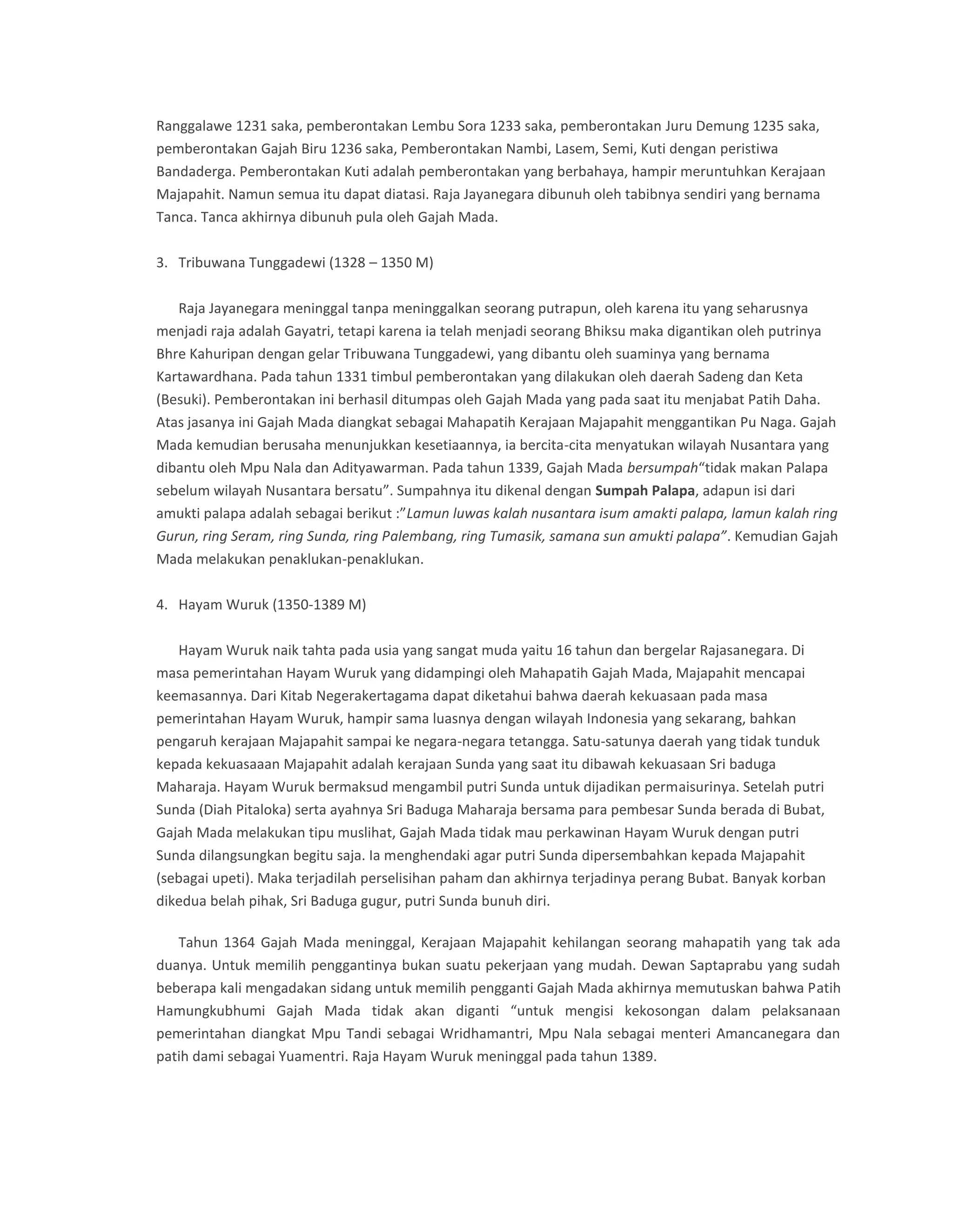 Sejarah lengkap kerajaan majapahit new | DOCX