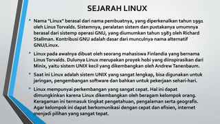 Sejarah linux | PPTX