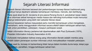 Sejarah Literasi Informasi dan Perkembangan Konsep Literasi Informasi.pptx
