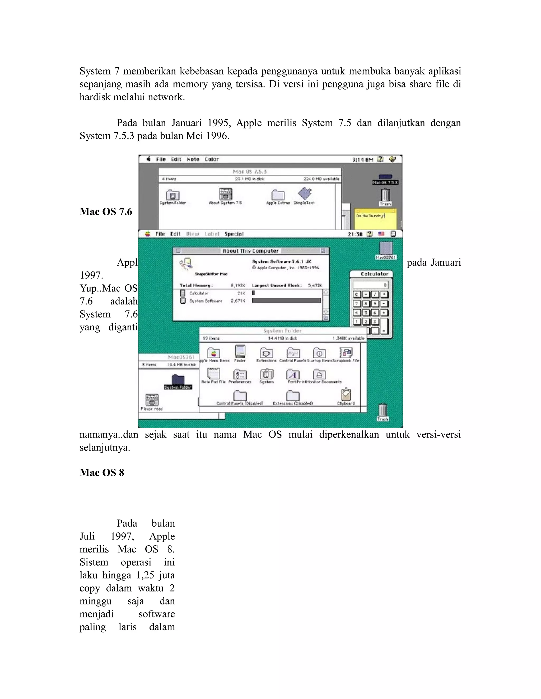 Sejarah Mac OS | DOC