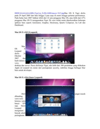 Sejarah Mac OS | DOC