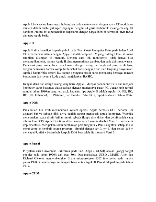 Sejarah Mac OS | PDF