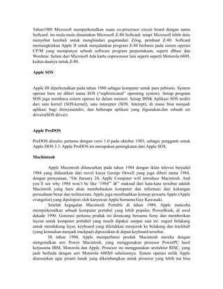 Sejarah Mac OS | DOC