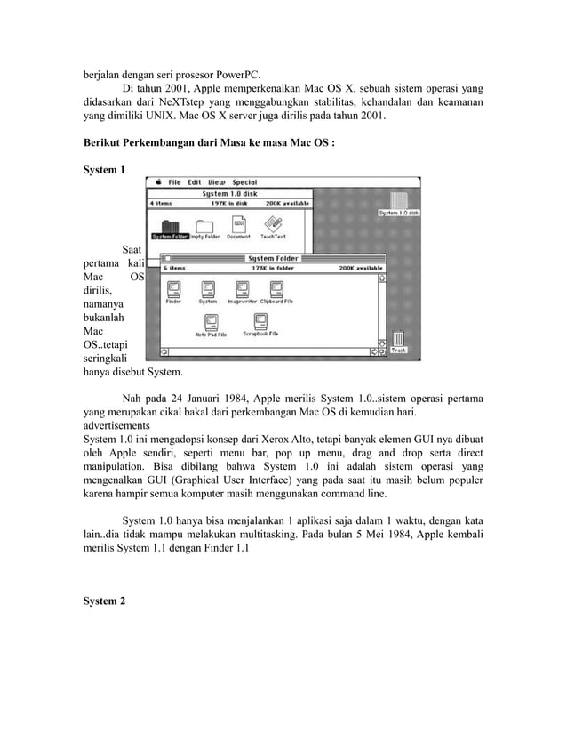 Sejarah Mac OS | PDF