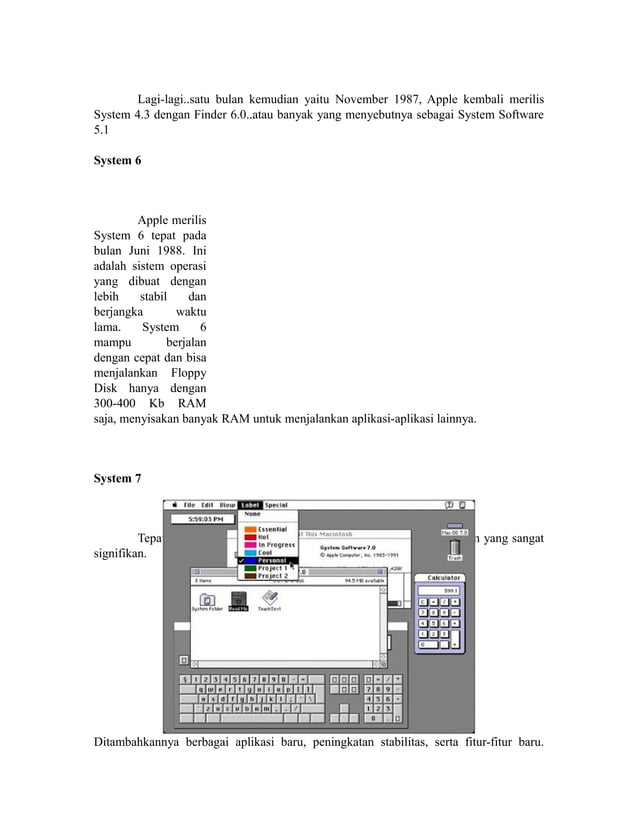 Sejarah Mac OS | PDF