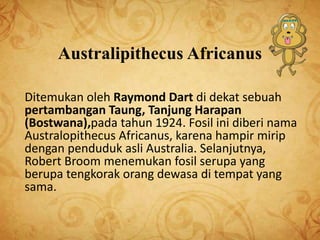 Sejarah Manusia Purba di Afrika | PPTX