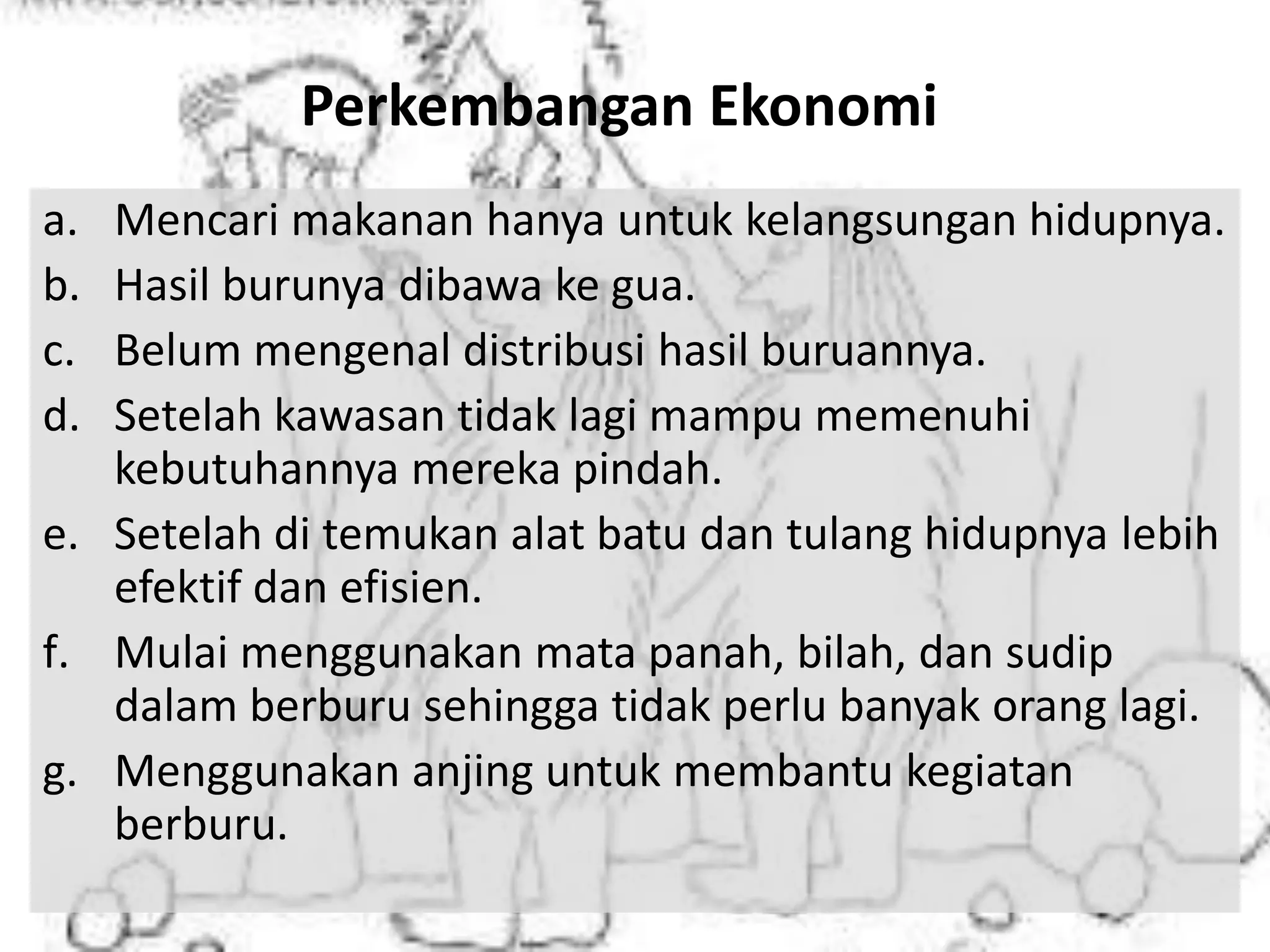 Masa berburu dan Meramu (mengumpulkan makanan) Sejarah | PPTX