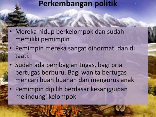 Masa berburu dan Meramu (mengumpulkan makanan) Sejarah | PPTX
