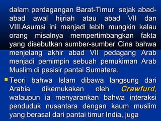 Sejarah masuknya islam di indonesia | PPT