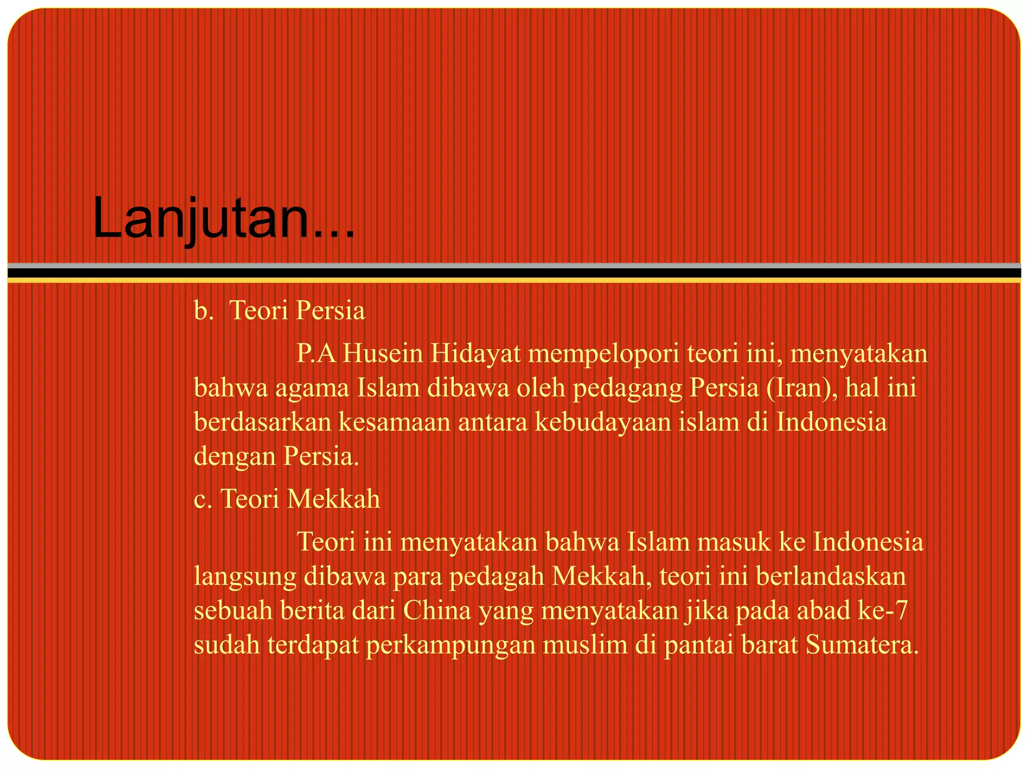 Sejarah masuknya islam di indonesia | PPTX