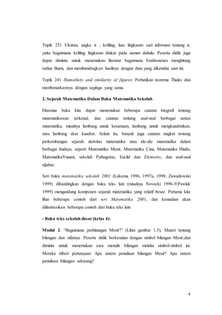 Sejarah matematika dalam kurikulum dan buku sekolah | PDF