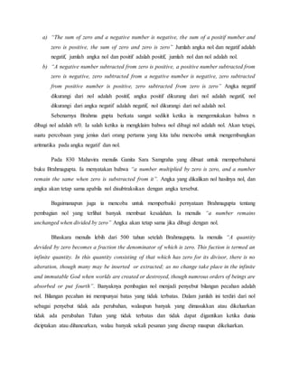 Sejarah Matematika Hindu | DOCX