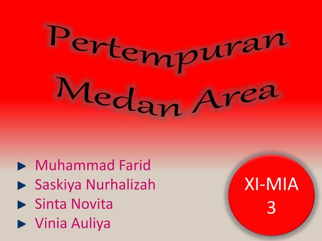 Sejarah medan area | PPTX