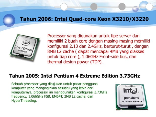 Sejarah Processor Intel | PPSX