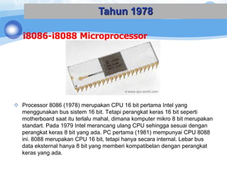 Sejarah Processor Intel | PPSX