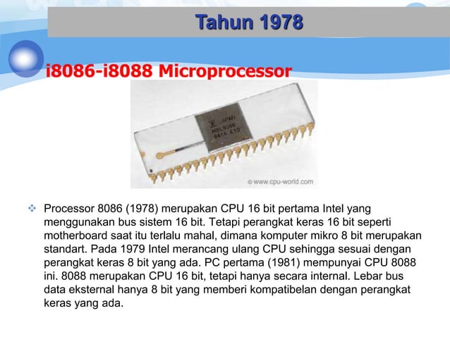 Sejarah Processor Intel | PPSX
