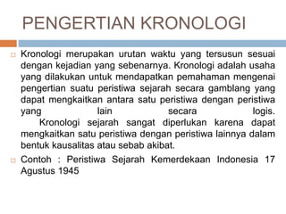 Berfikir sejarah secara periodisasi dan kronologi | PPTX