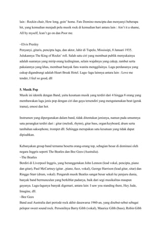 Sejarah musik mancanegara | DOCX