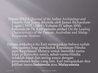 Sejarah kelas x : asal usul nama Indonesia | PPTX