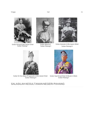 Sejarah pahang | DOCX
