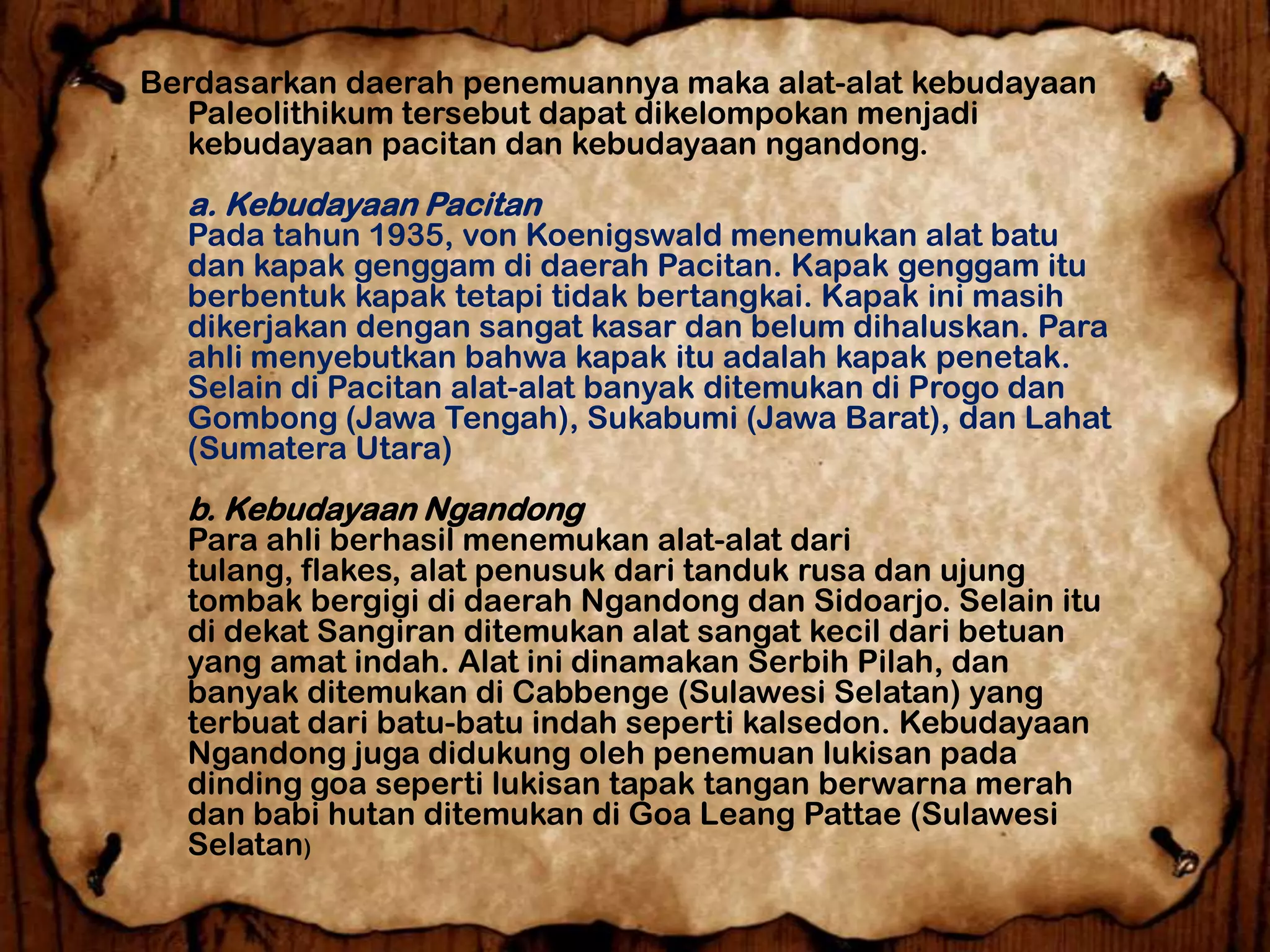 Sejarah paleolitikum | PPTX