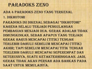 Sejarah paradoks zeno rivoo | PPTX