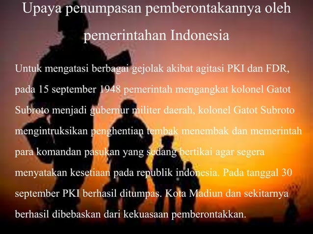 Sejarah Pemberontakan PKI madiun 1948- SMA TUNAS DHARMA KARAWANG | PPTX