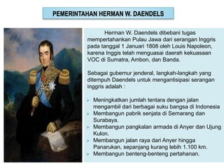 Sejarah pemerintahan hindia belanda setelah voc bubar | PPTX