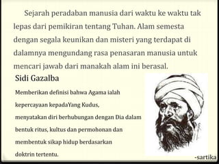 Sejarah pemikiran dan konsep keimanan serta koreksi islam | PPT