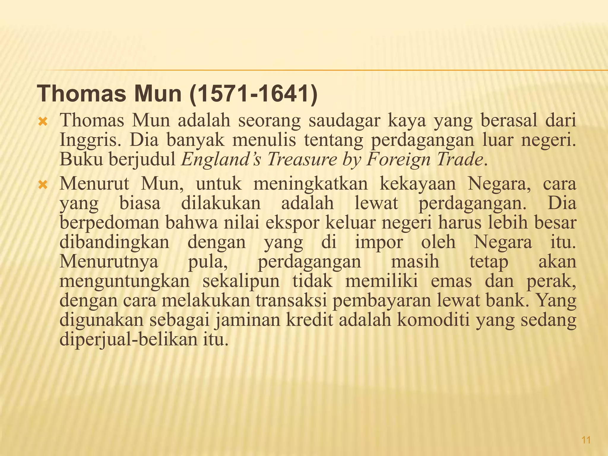 Aliran Fisiokrat dan Merkantilisme | PPTX