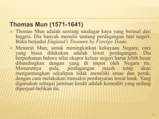 Aliran Fisiokrat dan Merkantilisme | PPTX