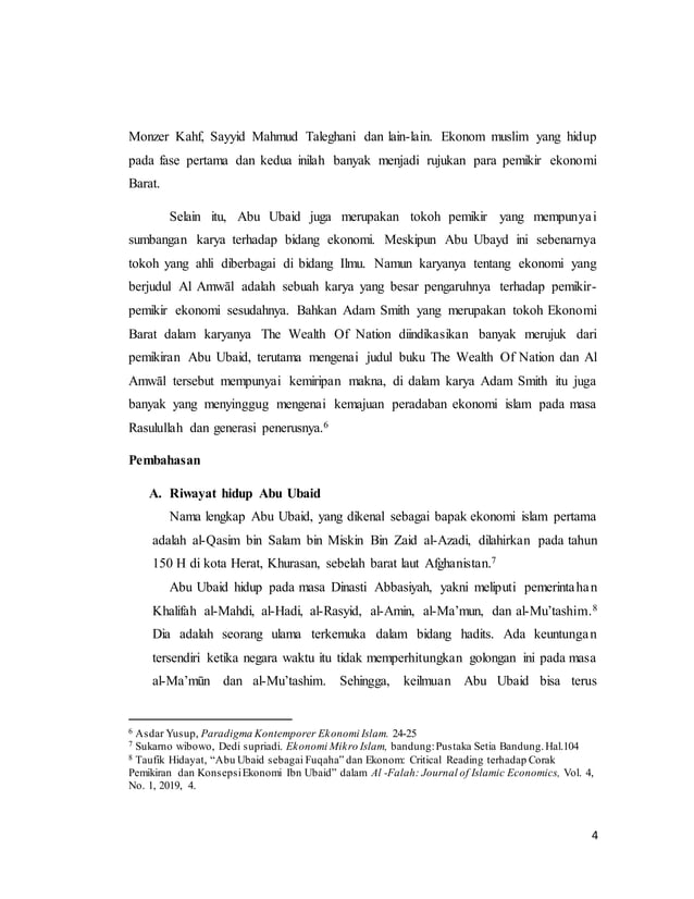 SEJARAH PEMIKIRAN EKONOMI ISLAM ABU UBAID.docx