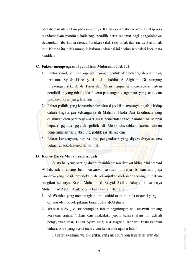 Sejarah Pemikiran Ekonomi Islam Jamaluddin Al Afghani, Muhammad Abduh, Muhammad Iqbal.pdf